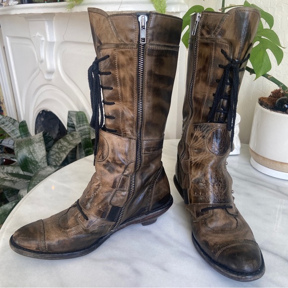Vintage | Shoes | Vintage Dkode 200s English Leather Boots Kitten Heel ...